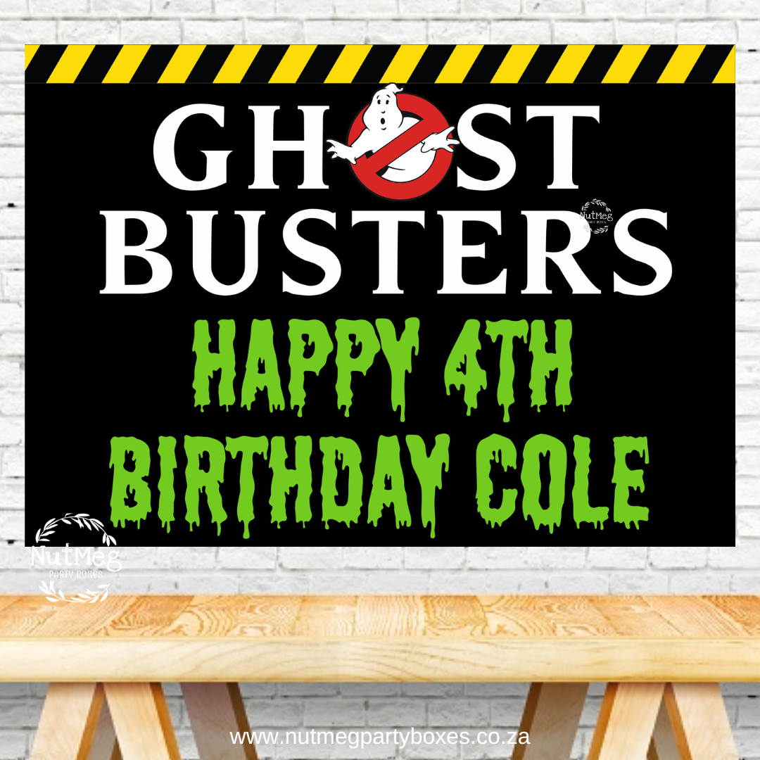 Backdrop - Ghost Busters – NutMeg Party Boxes