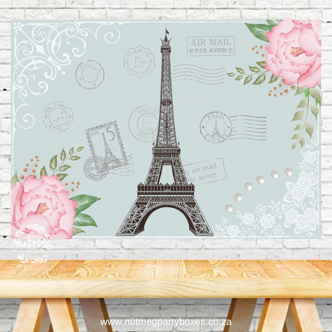 Backdrop - Paris – NutMeg Party Boxes